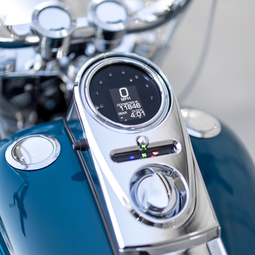 SOFTAIL / TOURING Tank Speedometer - Chrome Bezel - 4.5" – Long Beach ...