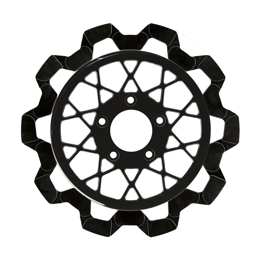 All Black 2 Piece Floating Performance Rotors – Long Beach Custom Baggers
